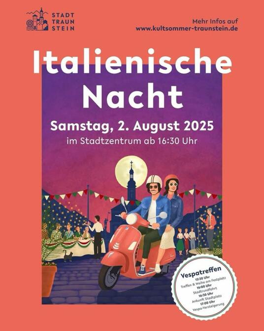 Italienische Nacht & Vespa-Treffen Traunstein 2025
